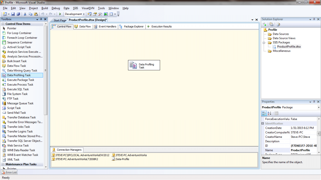 Profiling Data with SSIS - Microsoft Complete Guide