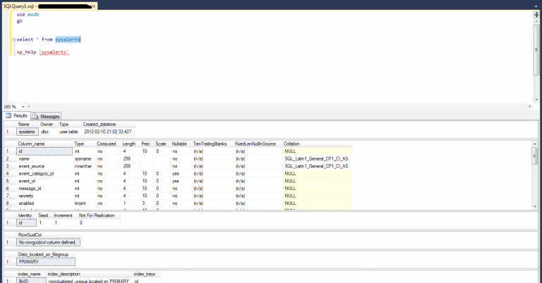 SQL Server Management Studio SSMS Shortcuts Alt+F1