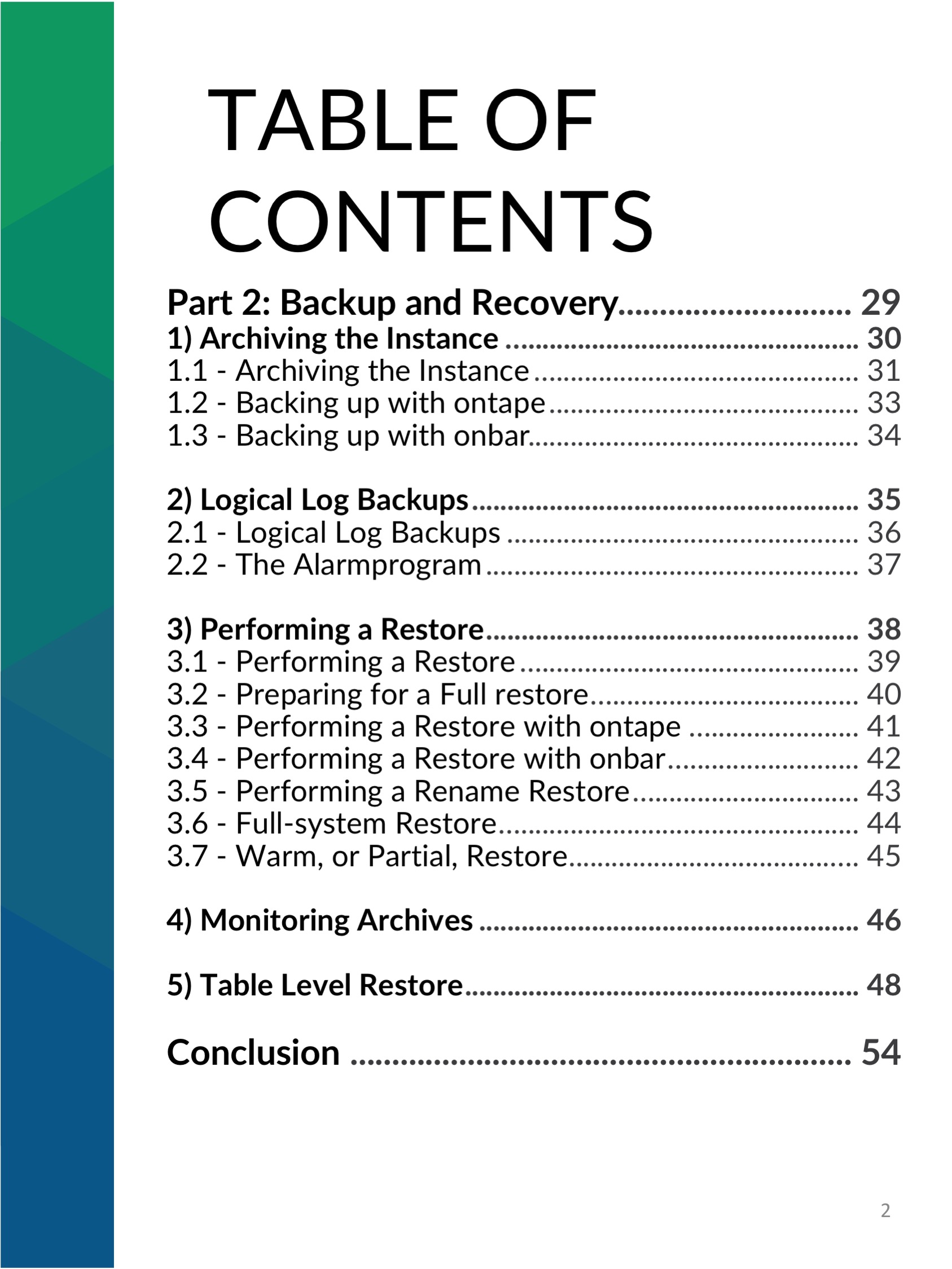 Informix Basic Administration Part 2 | XTIVIA