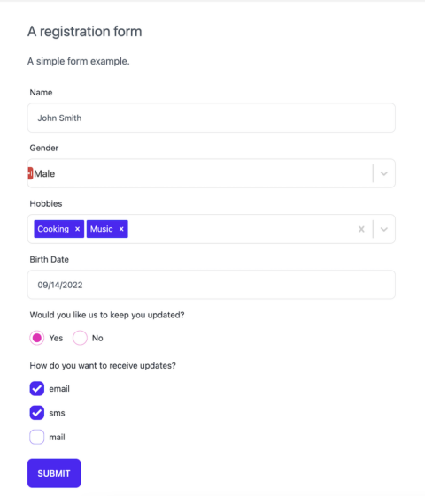 Using react-jsonschema-form with Tailwind CSS and daisyUI