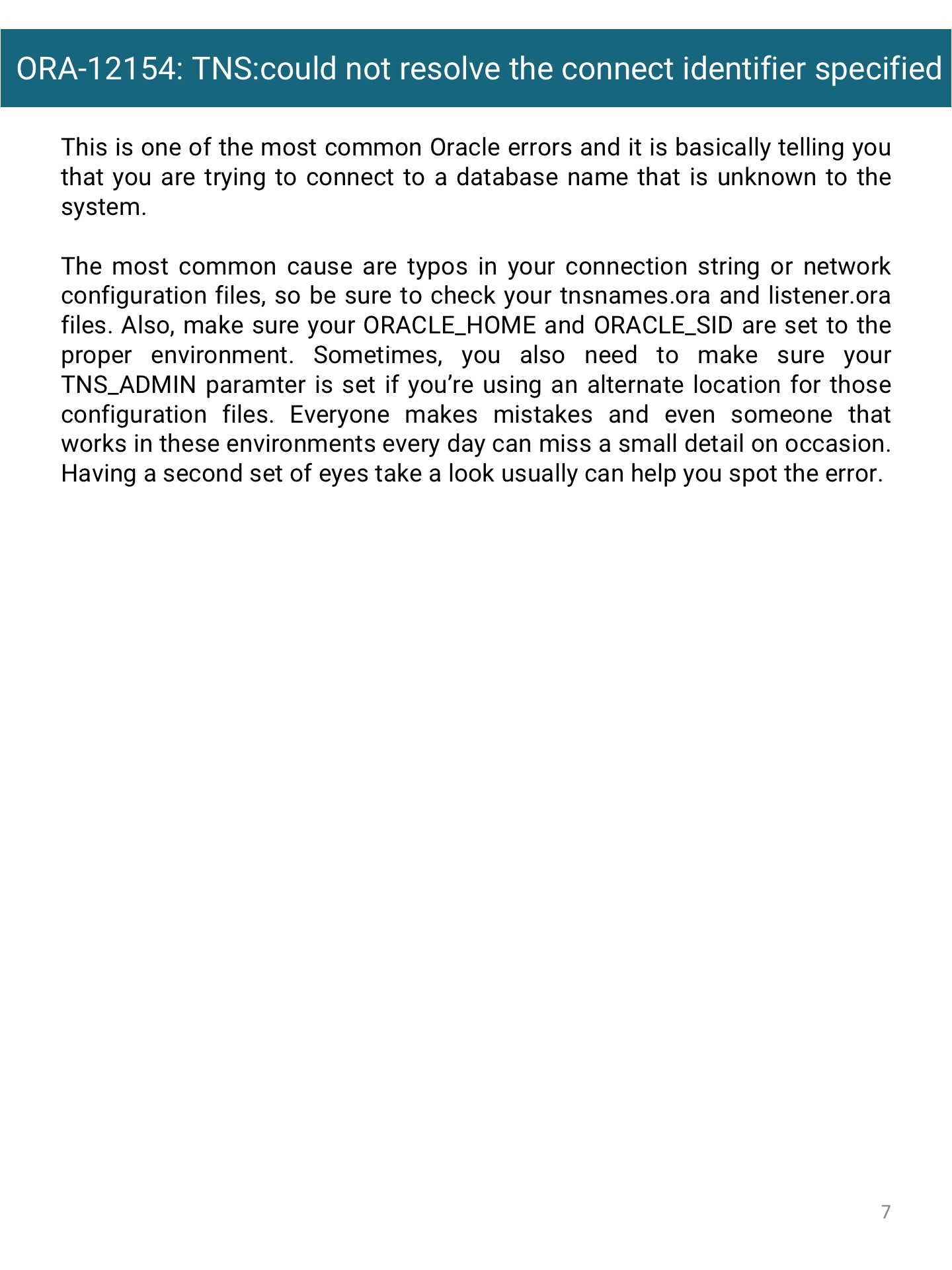 Overcoming the Top 10 Oracle Errors | XTIVIA